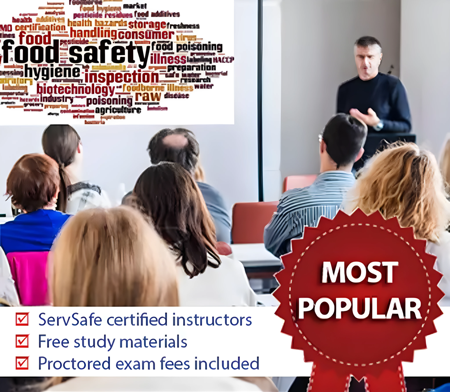 ServSafe© Manager: Classroom training and exam – Woburn Food Safety